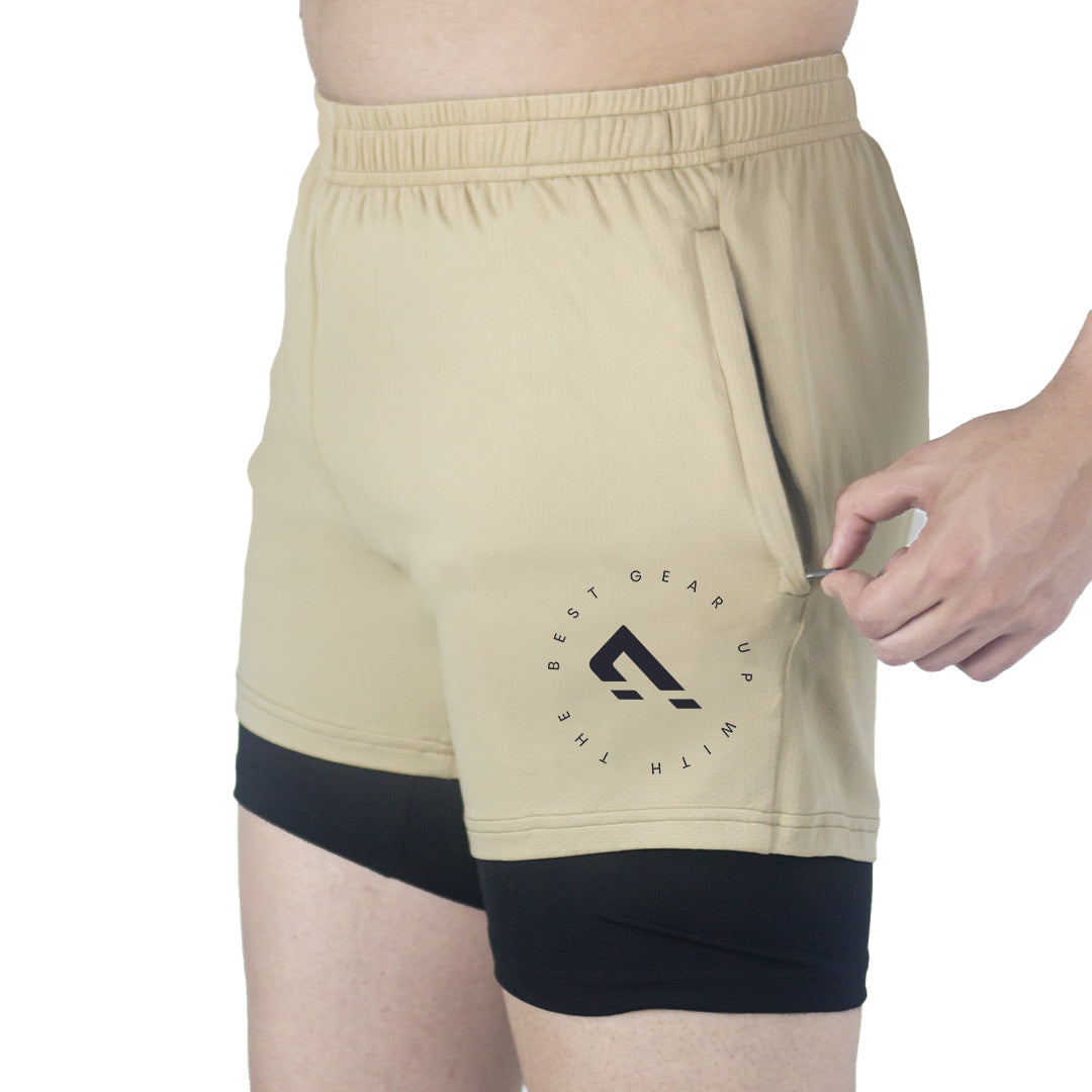 Swift Compression Shorts - Beige – Alay