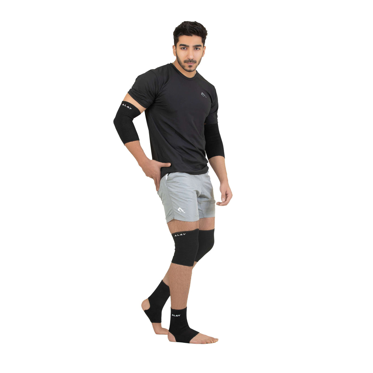 Power Knee Support with Padding - Black – Alay
